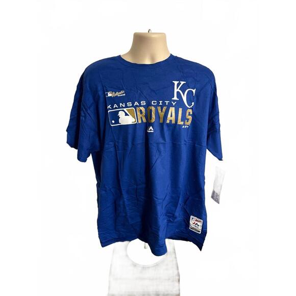 Majestic | Shirts | Majestic Kansas City Royals Mens 2xl T Shirt Blue ...